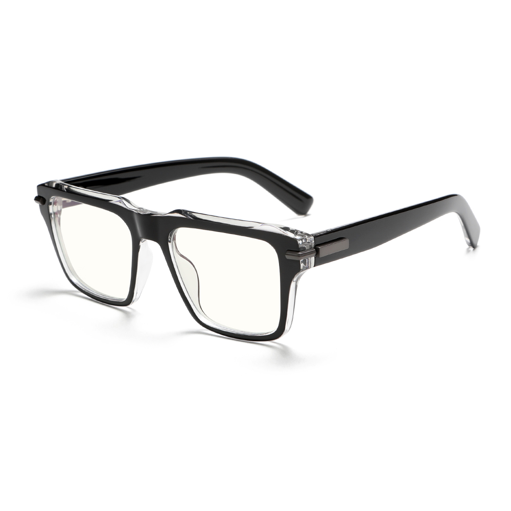 High-End Simple Large Recatngle Frame Fashion Eyeglasses K047 – GREY ...